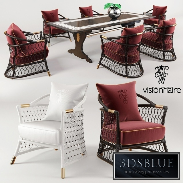 Visionnaire Ipe Cavalli Dining Set