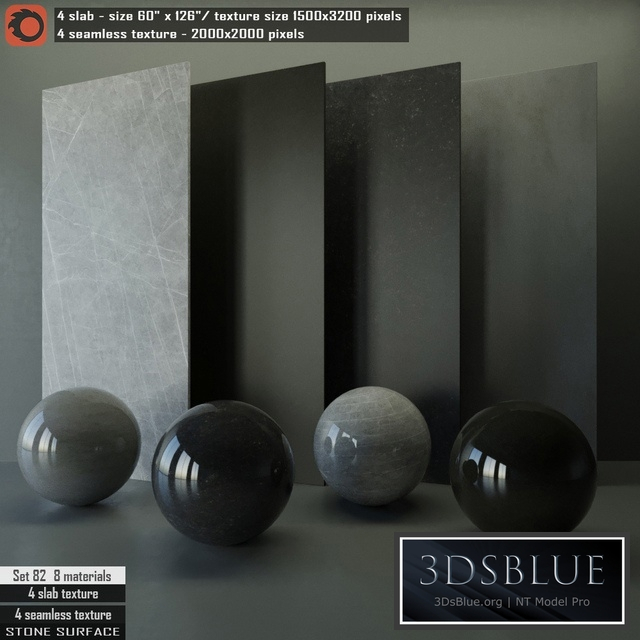 Stone Slab & Seamless texture Set 82