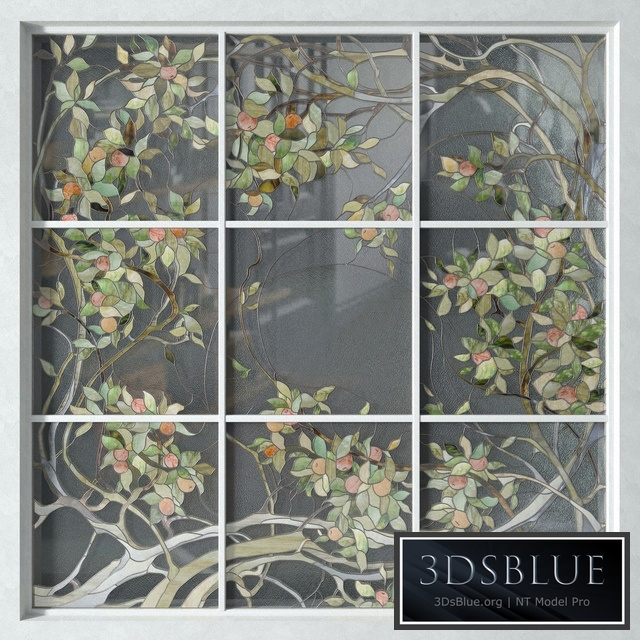 Stained Glass Apple Tree