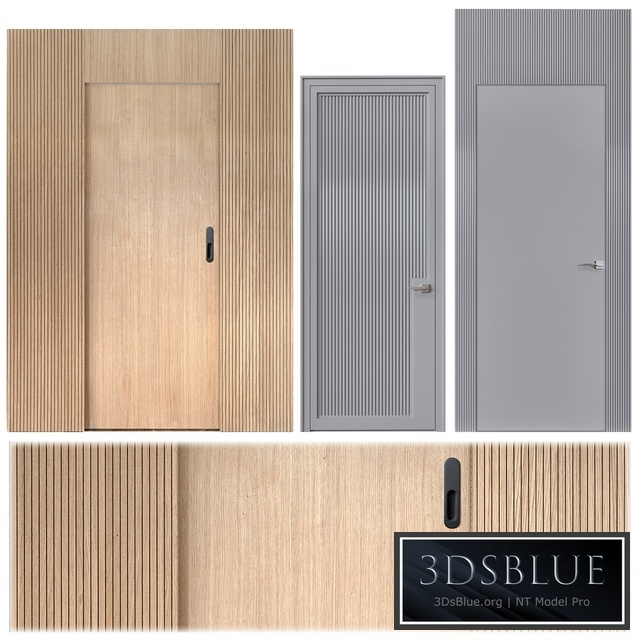 Corrugated door