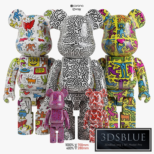 Bearbrick / Keith Haring