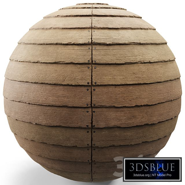 Old Overlapping Wood Planks (Seamless)