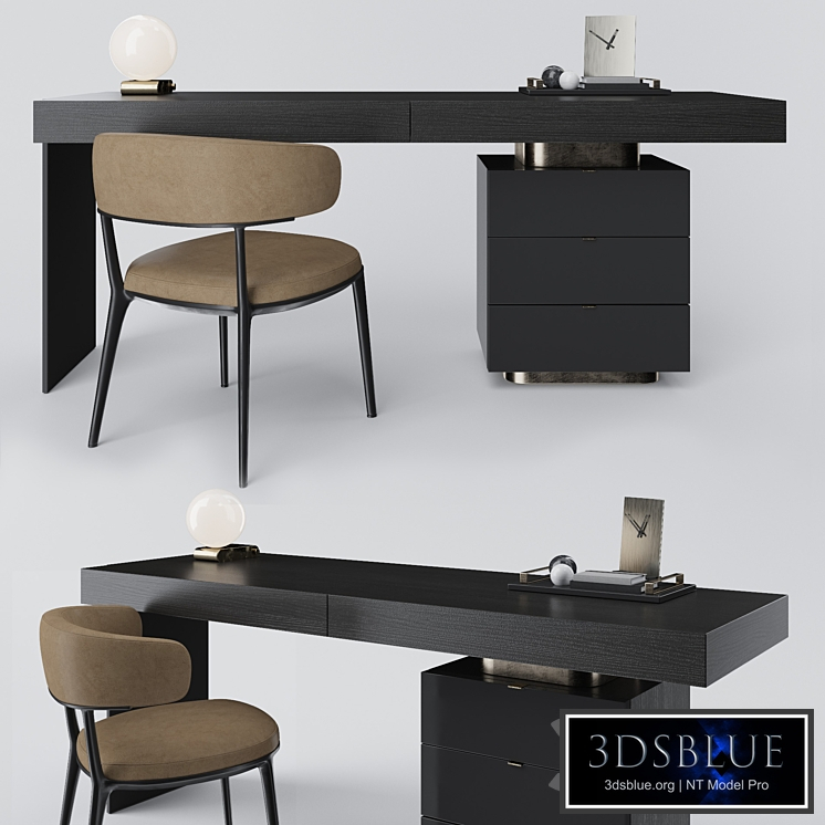 Minotti Carson Writing Desk and B & B Italia Caratos