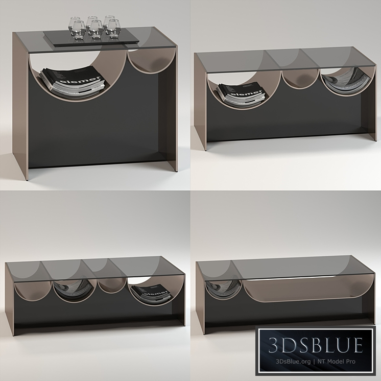 Minotti Waves tables (V-Ray)