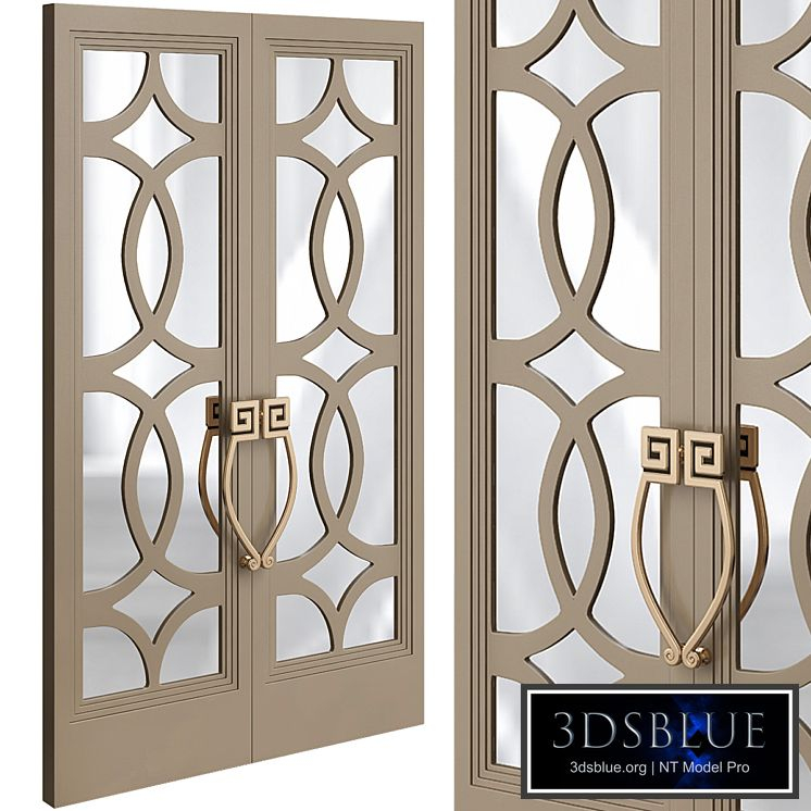 Bronze fretwork door