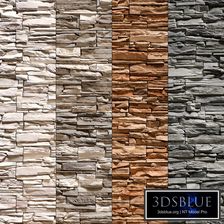 Stone Walls set 6 - Vray Material