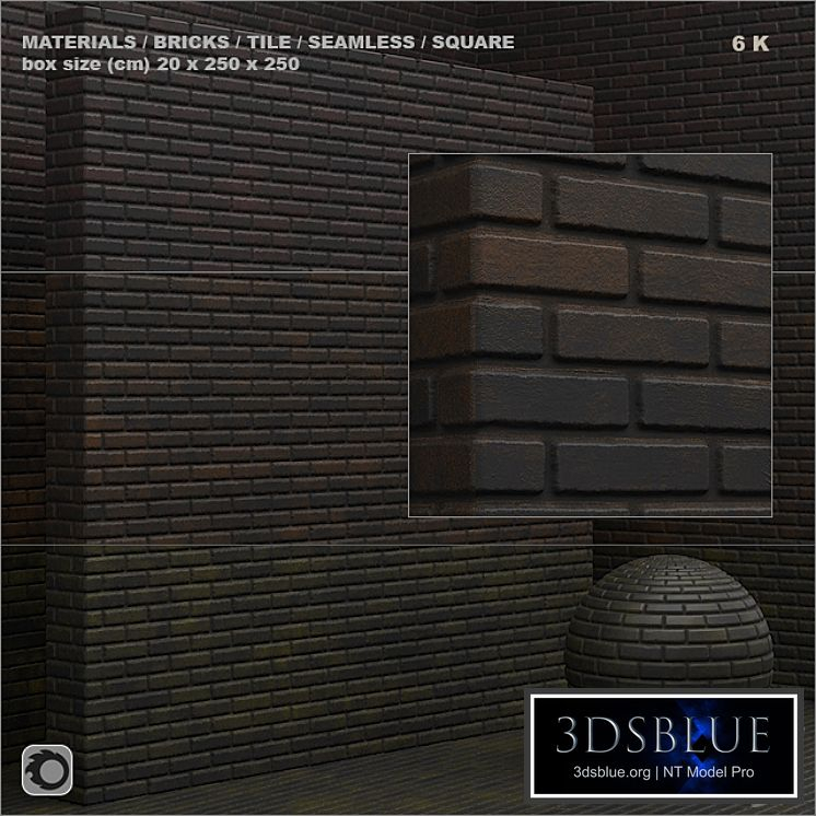 Material (seamless) - brick, tile set 5
