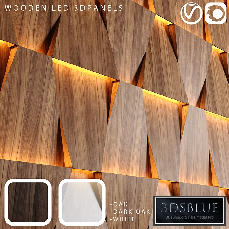 Wooden led panels