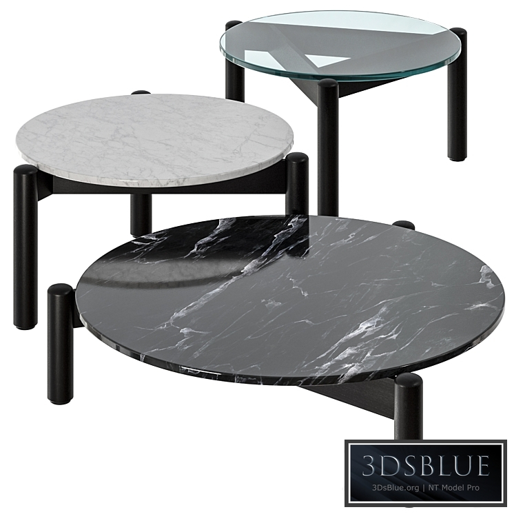 Cassina 535 Plateau Interchangeable Coffee Tables
