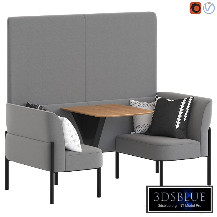 Herman Miller Hue Lounge Furniture low with wall