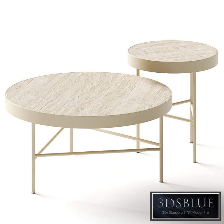 Ferm Living Travertine Coffee Tables