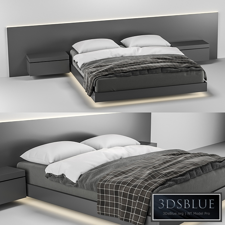 Backlit bed