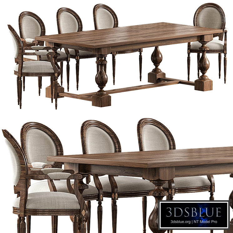 Monastery Rectangular Dining Table Restoration Hardware