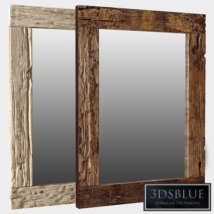 RH Reclaimed Railroad Ties Mirror