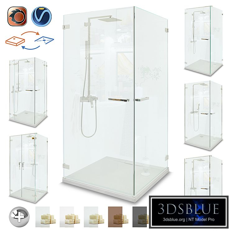 SHOWER CABINS Radaway | Pendulum set 1