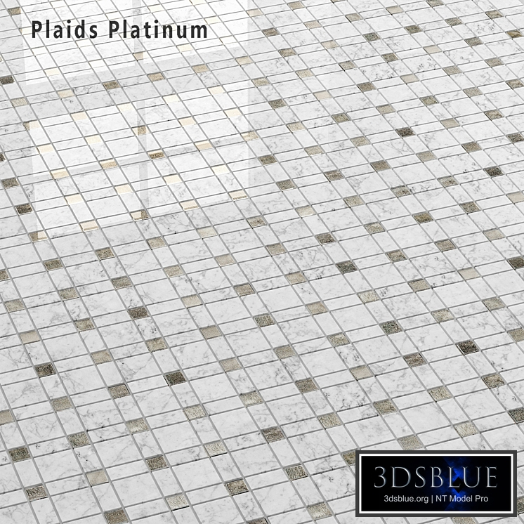 Mosaic Sicis SiciStone Classic Marble Plaids Platinum