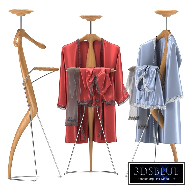 Valet stand Porada Sir-Bis 2 with peignoir and stockings