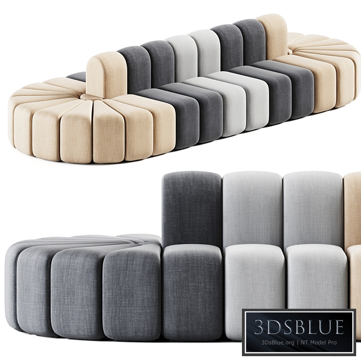 Modul Two-sided Sofa Bob by Bla Station / Two-sided sofa