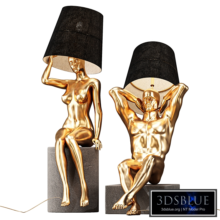 Hommer human lampshade Floor lamp Collection Pose03