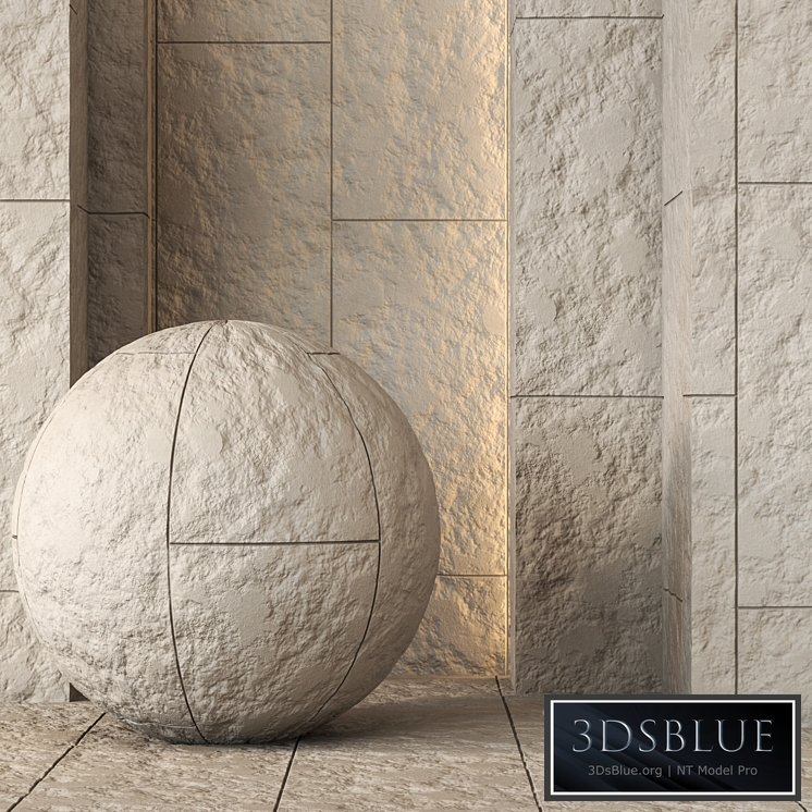 Decorative Stone Wall Panel Texture 4K - Seamless