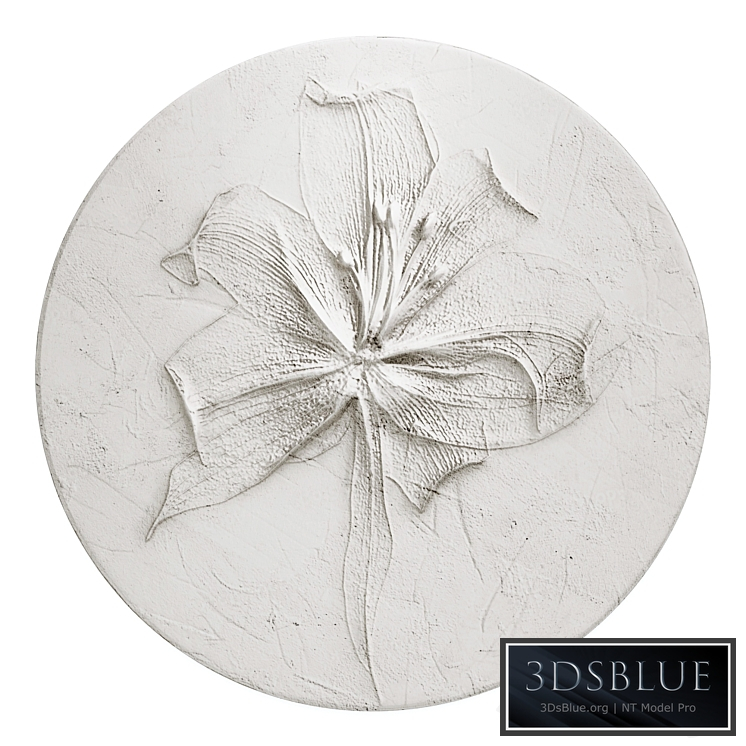 Flower plaster panel 142