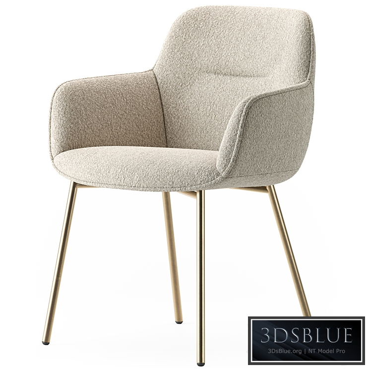 Calligaris Cocoon metal legs armchair