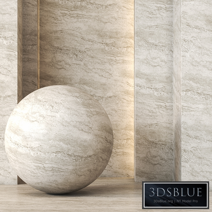 Travertine Texture 4K - Seamless