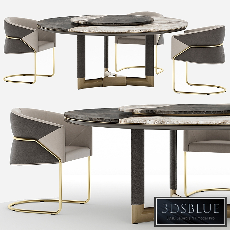 Visionnaire Morgan-Bonnie Starlight Dining Set