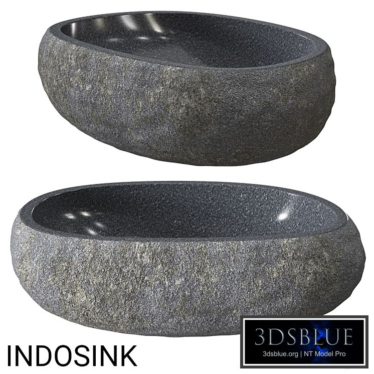 Indosync river stone sink