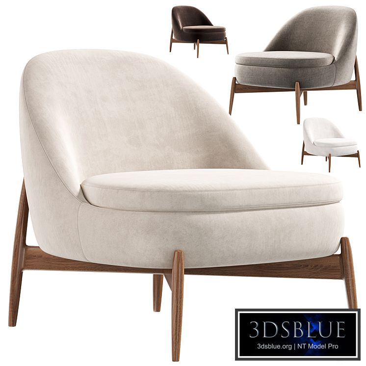 Sendai Easy Chair by Minotti, armchairs