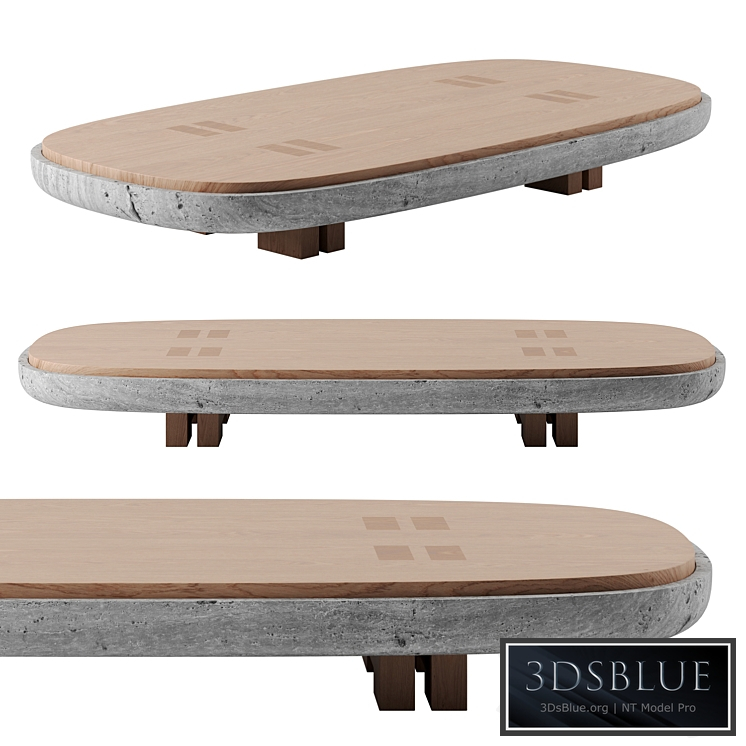 RIFT COFFEE TABLE STONE BY ANDY KERSTENS