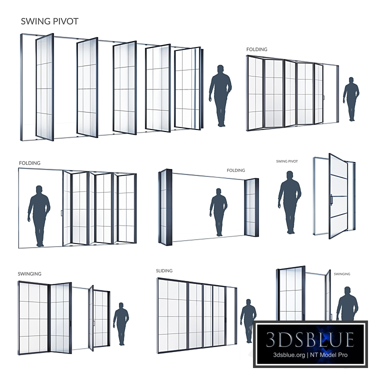 Modern windows SWING PIVOT FOLDING SLIDING
