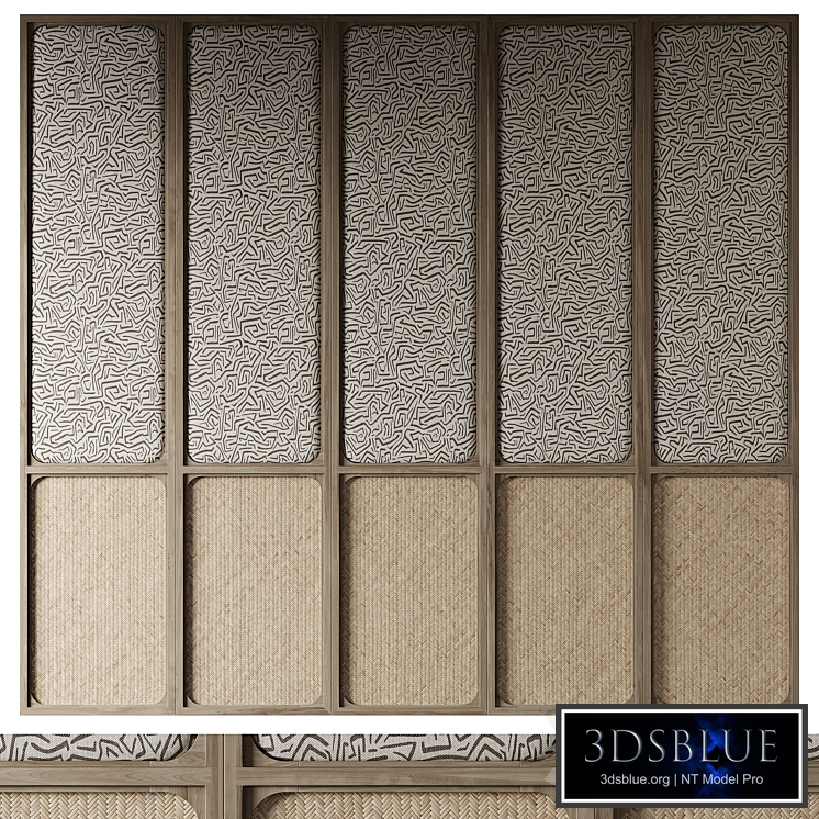 Rattan Wall panel n01