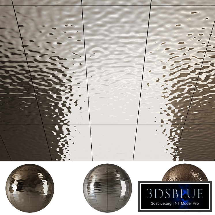 Seamless material Metal panels Wave
