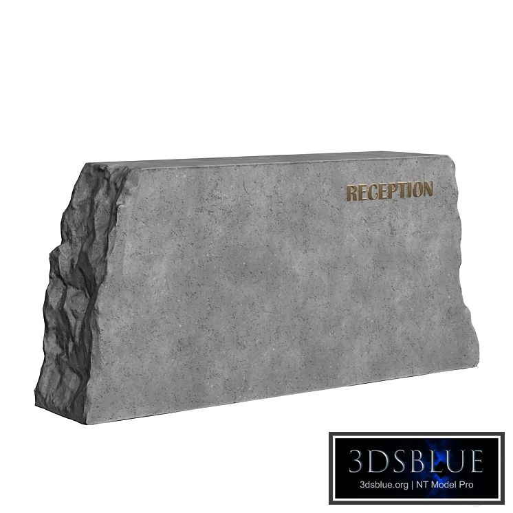 stone reception desk