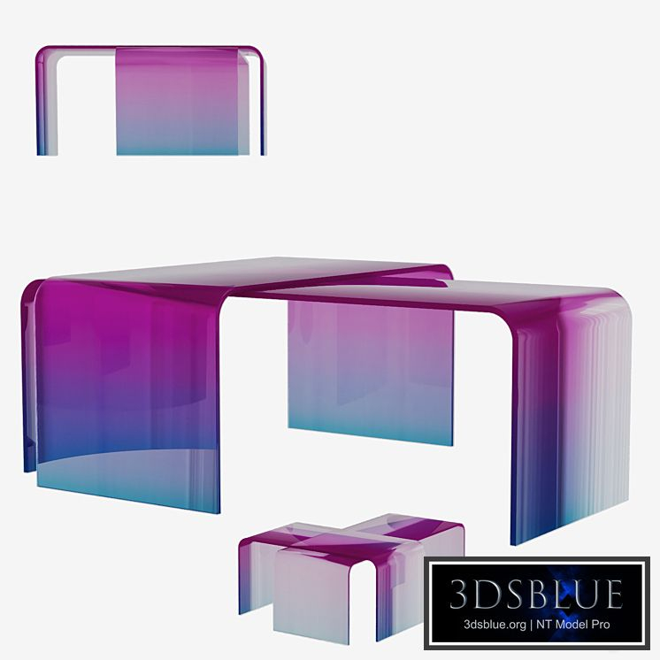Gradient Glass Tables
