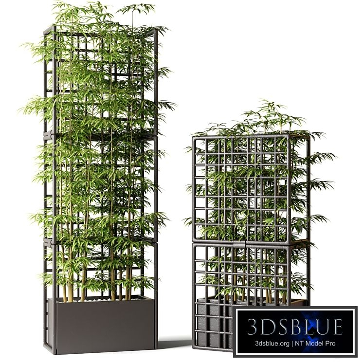 Mesh divider partition with bamboo