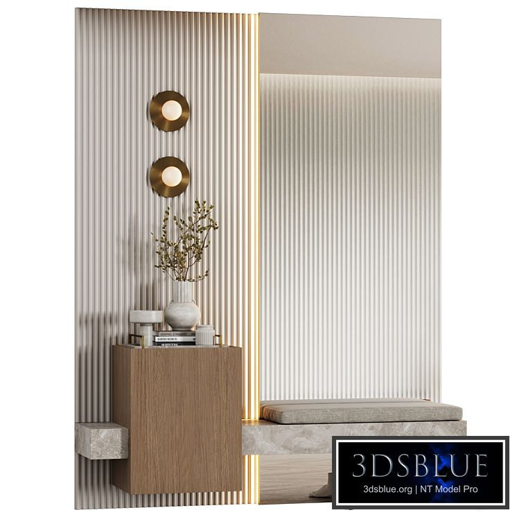 Entrance hall modular in modern style minimalism 08