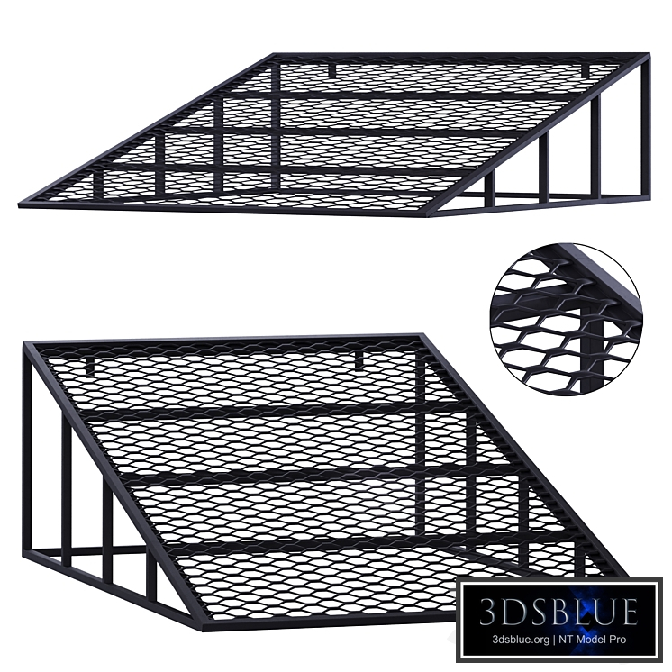 Ramp made of PVL on a metal frame