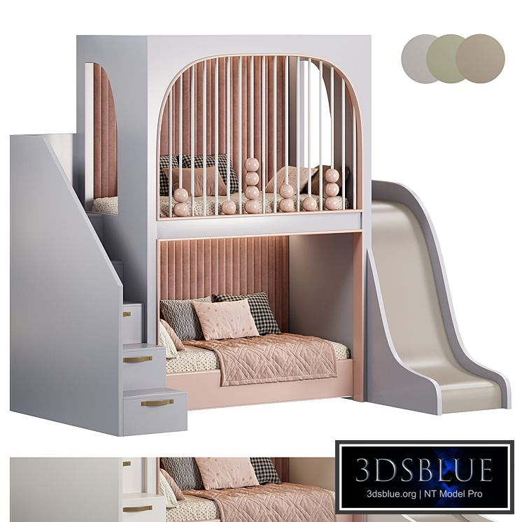 Designer two-level bed Kids room 07