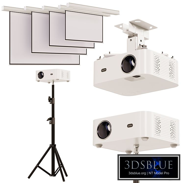 Xiaomi wanbo projector and projection screens