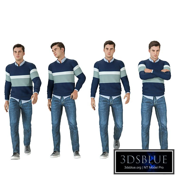 Casual Men 04 Poses