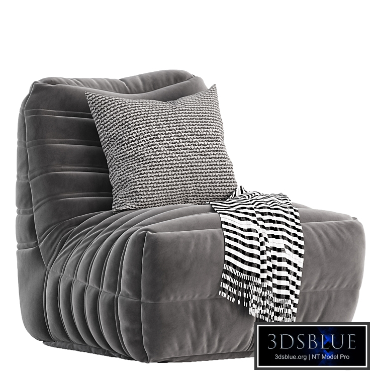 Armchair pouf bag