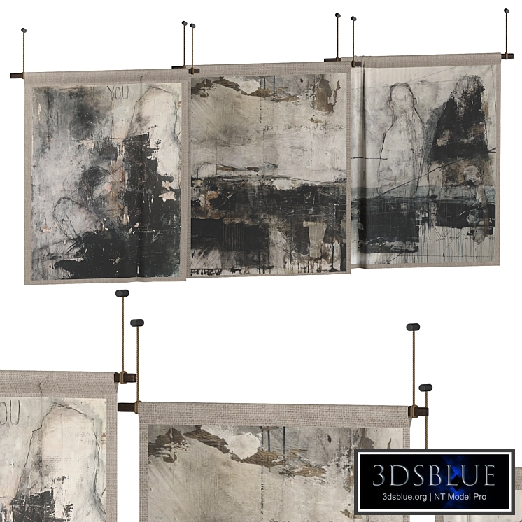 Abstract Paintings on hanging Canvas