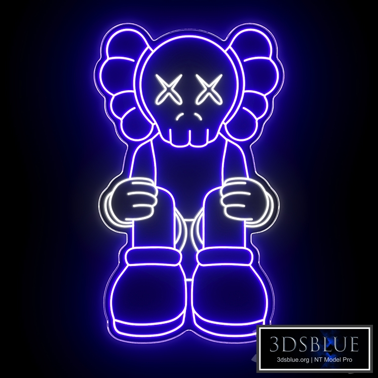 Kaws Neon Sign