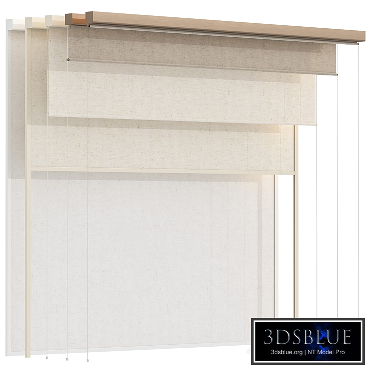 Roller Blinds Set 03