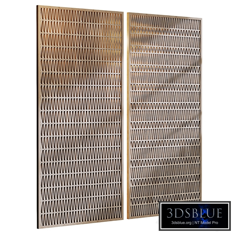 Decorative partition, panel