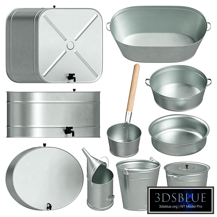 Galvanized containers