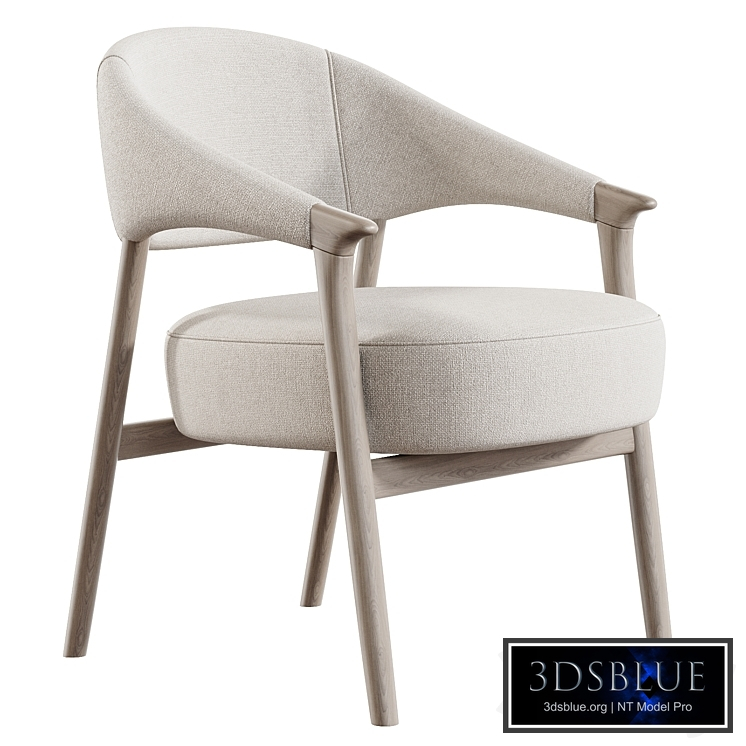 Japandi Accent Chair Armchair
