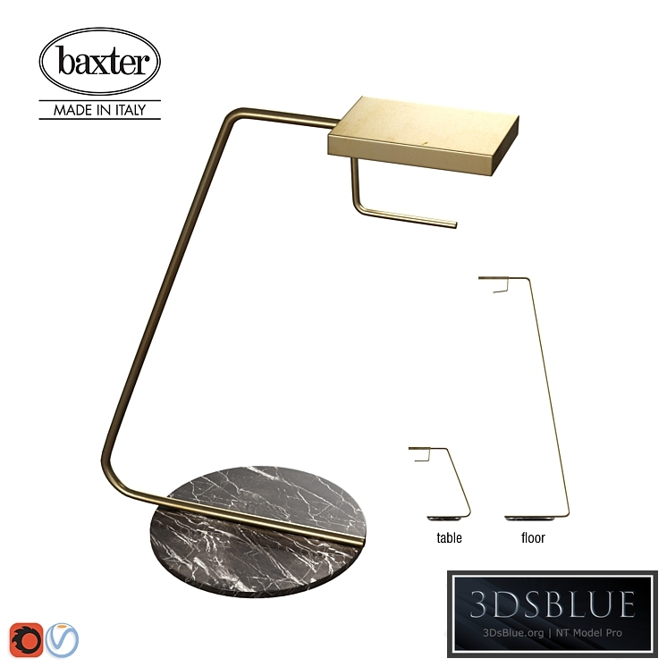 Baxter Blade table and floor lamp